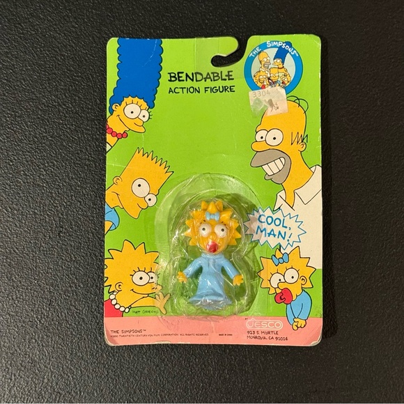 Simpsons | Toys | Vintage The Simpsons Bendable Action Figure Maggie By ...